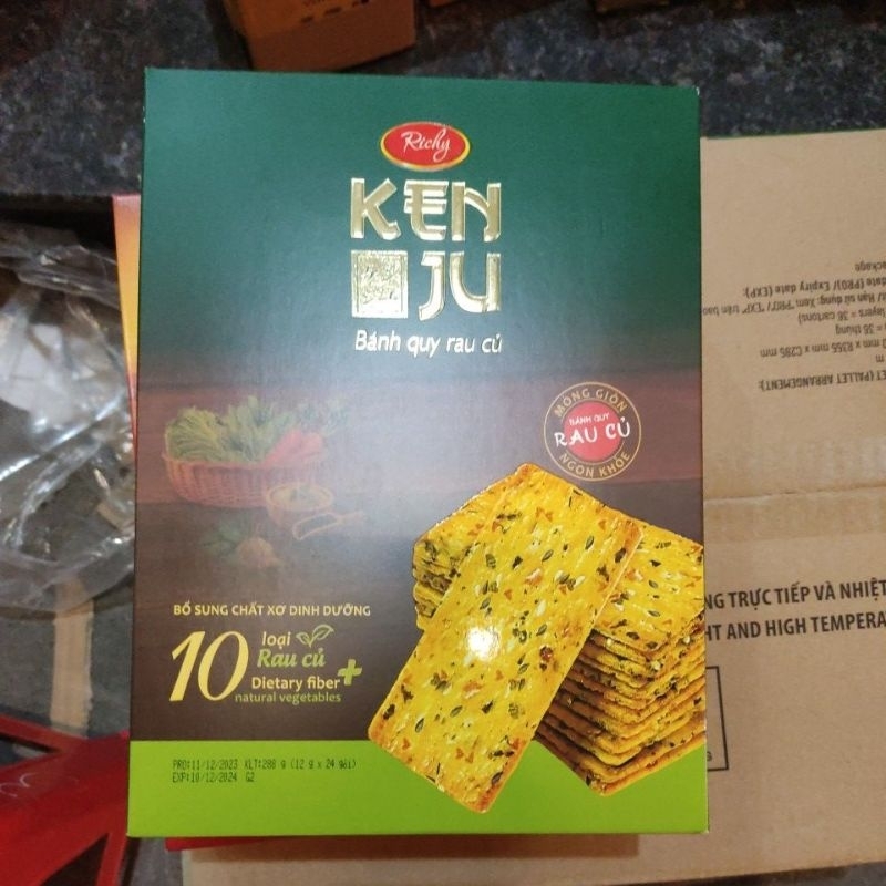 Bánh Quy Kenju Nougat Kem Sữa Richy Hộp 279g/186g/155g | Shopee Việt Nam