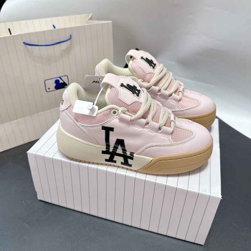 Giày thể thao MLB Chunky Wide Los Angeles ‘Pink’ Giày mlb wide hồng la ...