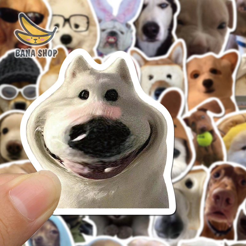 Set 50 sticker hình dán meme chó doge cheems cún ngộ nghĩnh | Shopee ...