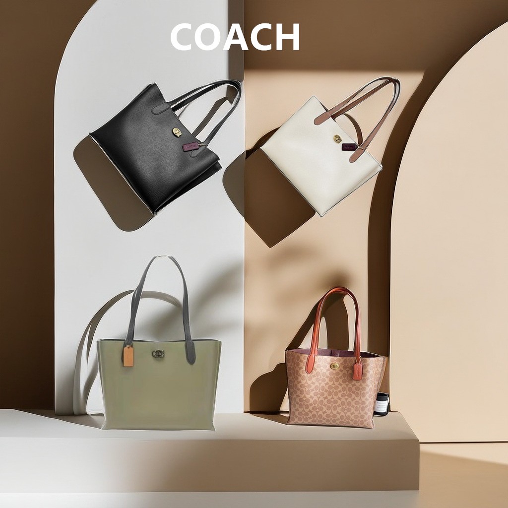 100% chính hãng （Miễn phí vận chuyển）Túi tote CoaCH 0693 Willow mới ...