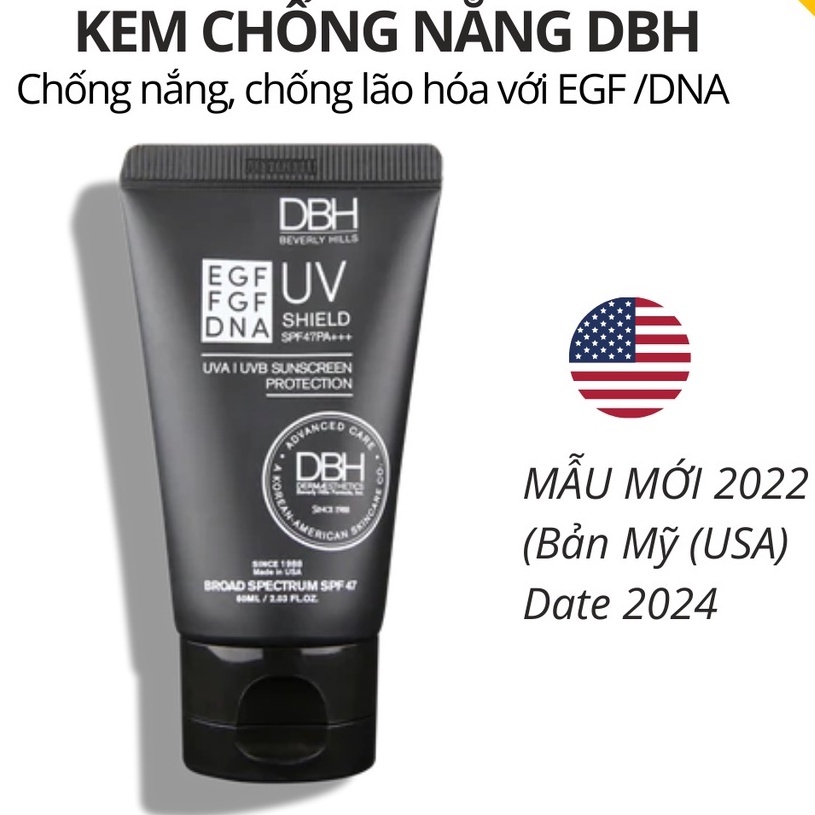 Kem chống nắng DBH EGF UV SHIELD SPF50+ PA +++ 60ml | Shopee Việt Nam