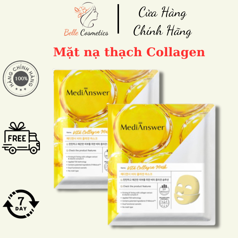 Mặt nạ thạch Collagen, Medi Answer Vita Collagen Mask 37g x 5 miếng ...