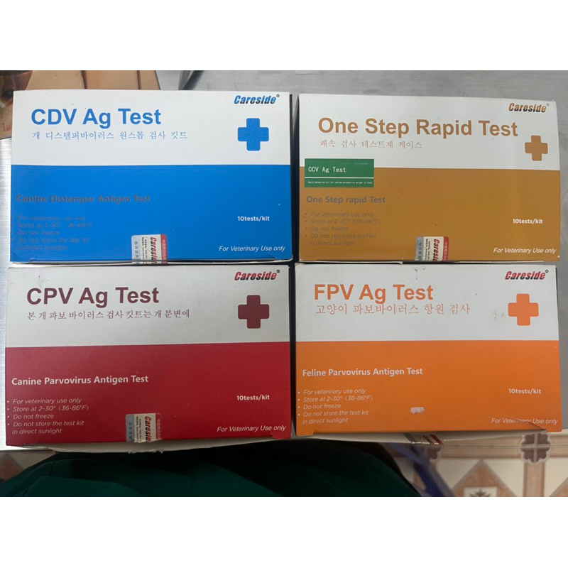 Kít Test nhanh Bệnh do virus CPV, CDV, CCV, FPV trên Chó Mèo, Dùng ...