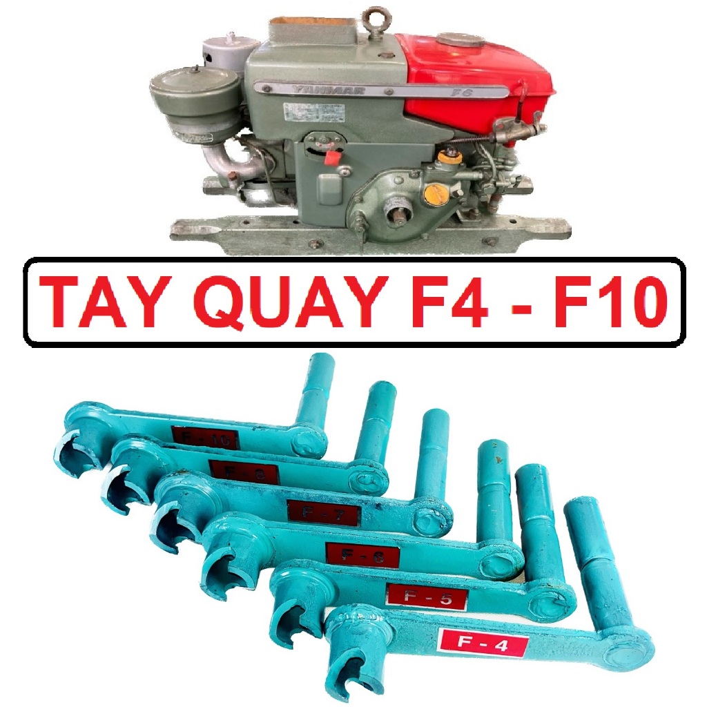 [Freeship] Tay quay máy nổ Yanmar F4 F5 F6 F7 F8 F10 máy dầu động cơ ...