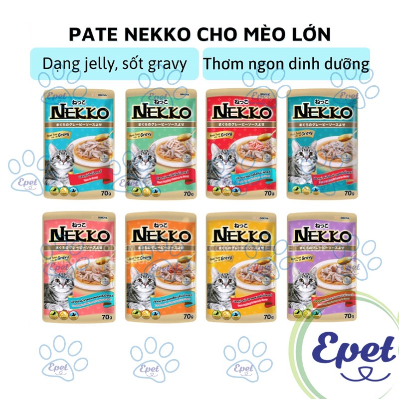 Pate Nekko GRAVY Gói 70g - Pate Cho Mèo Từ Cá Ngừ Thật | Shopee Việt Nam