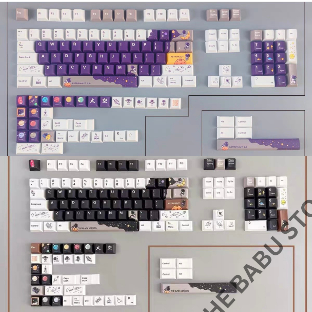 Keycap Phi hành gia Astronaut V2 143 nút |Cherry PBT | Độc quyền logo ...