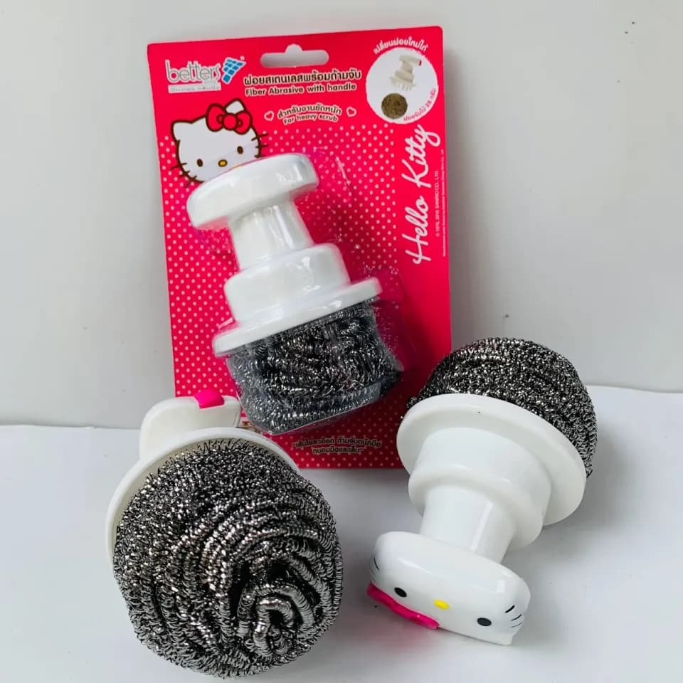 Cọ nồi cầm tay hello kitty, chà nồi, chà chảo | Shopee Việt Nam
