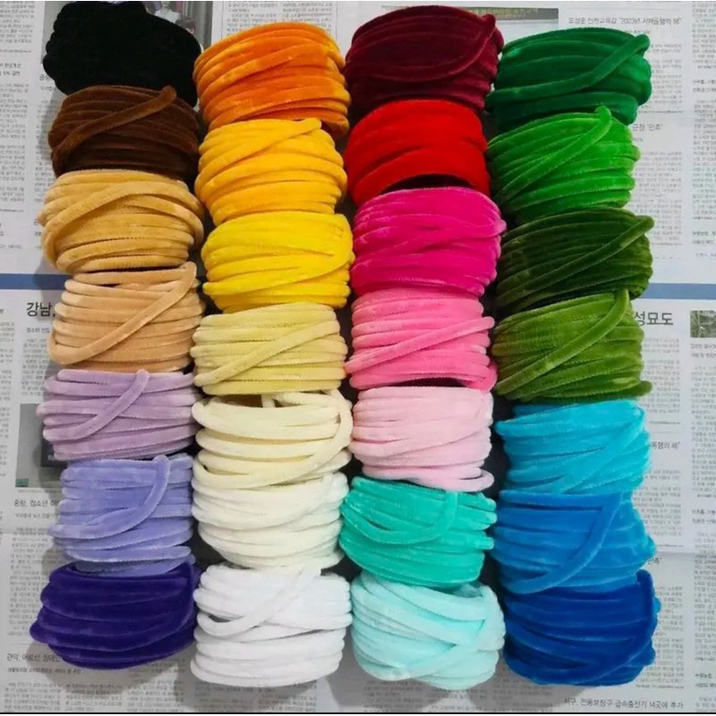 Lẻ 1M kẽm nhung 10mm làm hoa handamde | Shopee Việt Nam