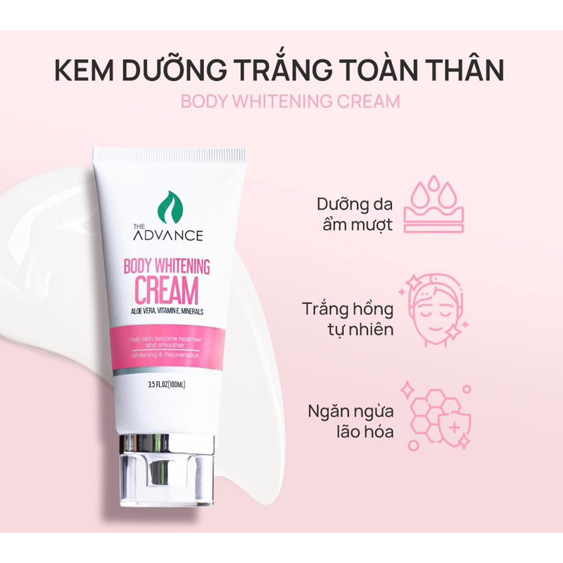 Kem dưỡng da body The Advance Body Whitening Cream | Shopee Việt Nam