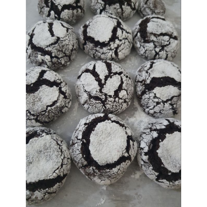 Crinkle cookies - bánh quy nứt chocolate phiên bản ít ngọt 200gr - 10 ...