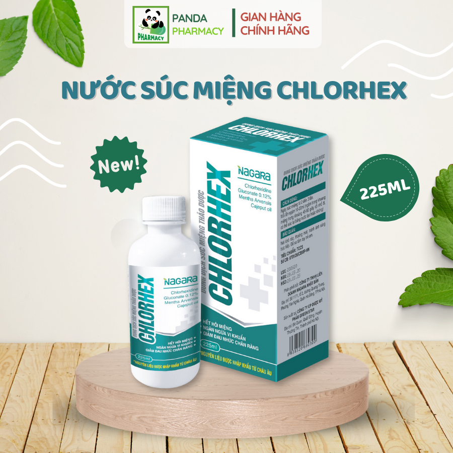 Nước súc họng CHLORHEX Diệt khuẩn vùng họng, miệng, làm sạch khoang ...