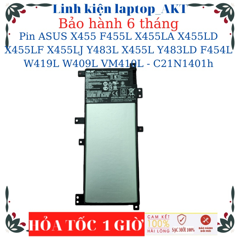 Pin Laptop ASUS X455 F455L X455LA X455LAB X455LD X455LF X455LJ Y483L ...