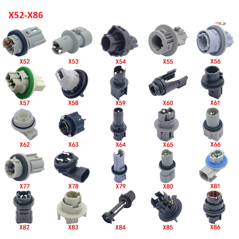 X52-86-Chân đèn các loại theo mẫu như hình (# chan den, chuoi den, duoi ...