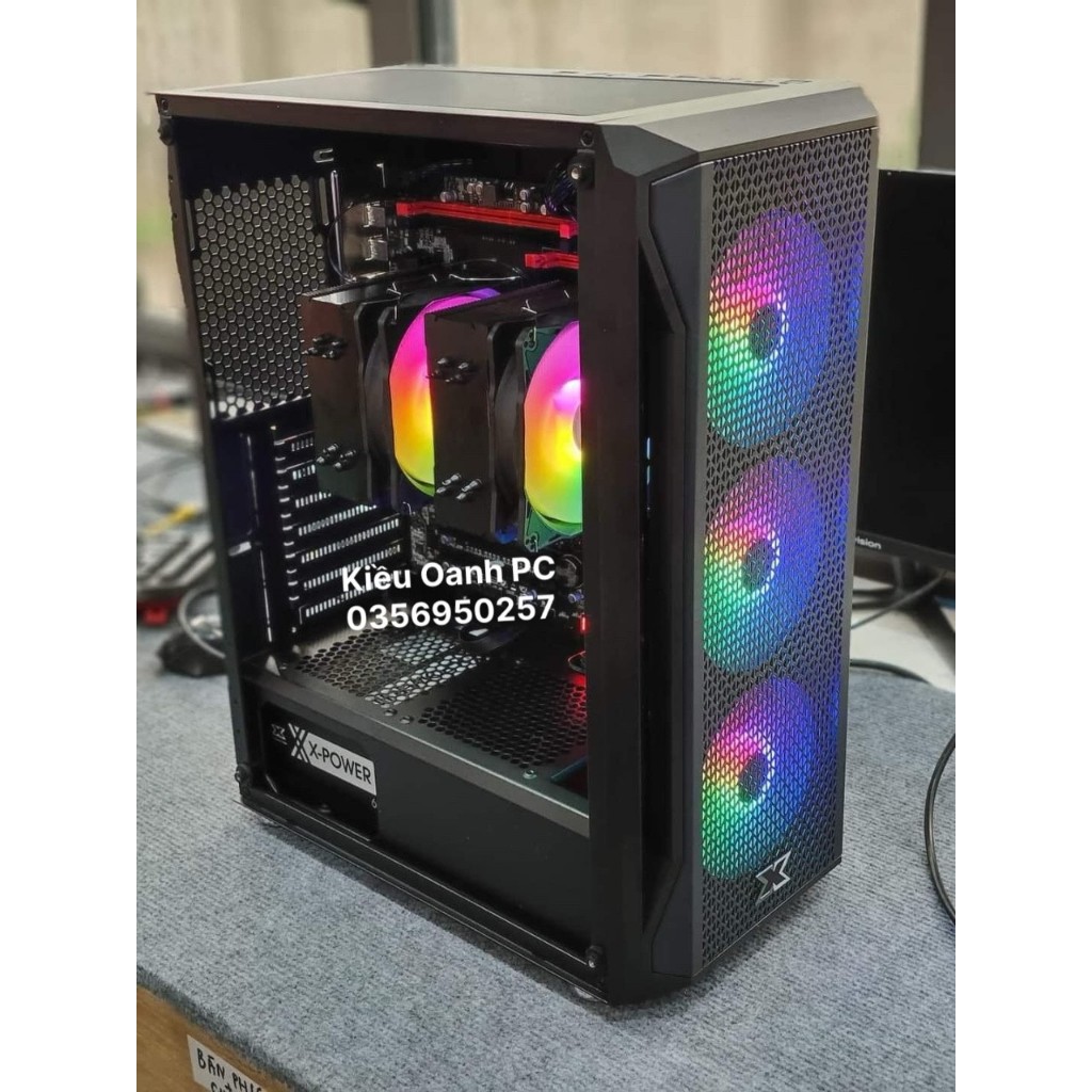 Vỏ case ( Vỏ máy tính ) Gaming Viettech X21 Strix lắp Main E-ATX 2 CPU ...