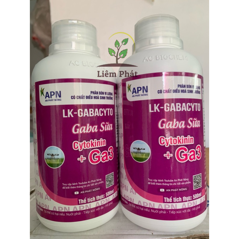 phân bón vi lượng có chất điều hoà sinh trưởng Gaba sữa chai 500ml của An phát nông | Shopee ...