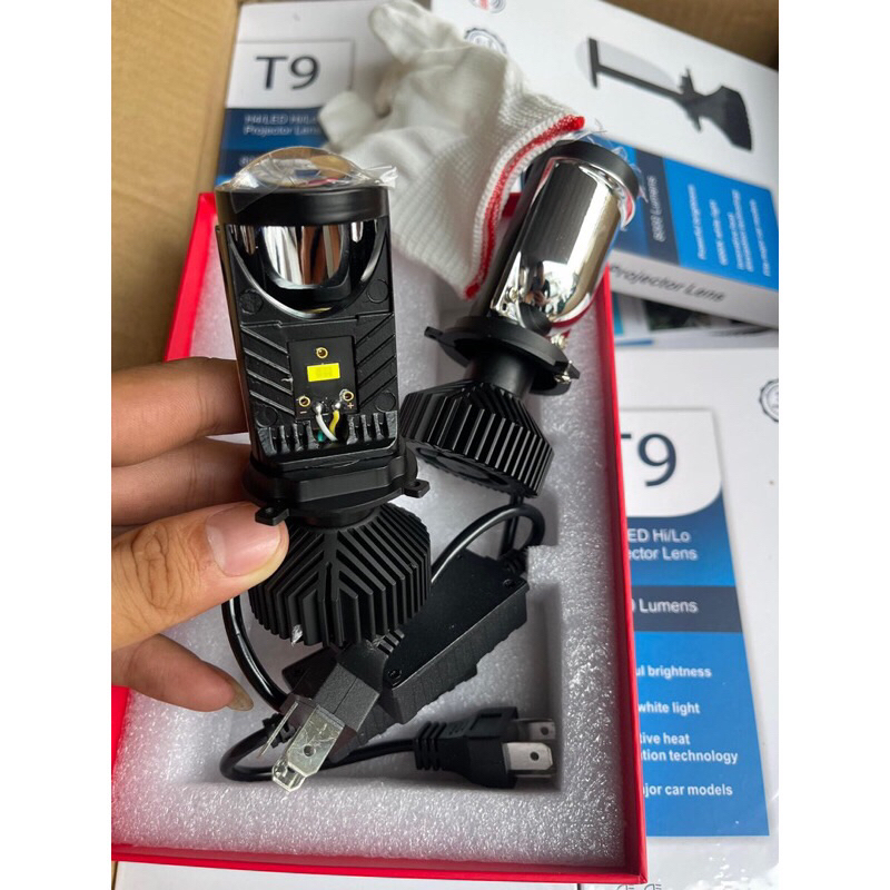 Đèn pha led T9 bi cầu chân H4 gắn các dòng xe | Shopee Việt Nam