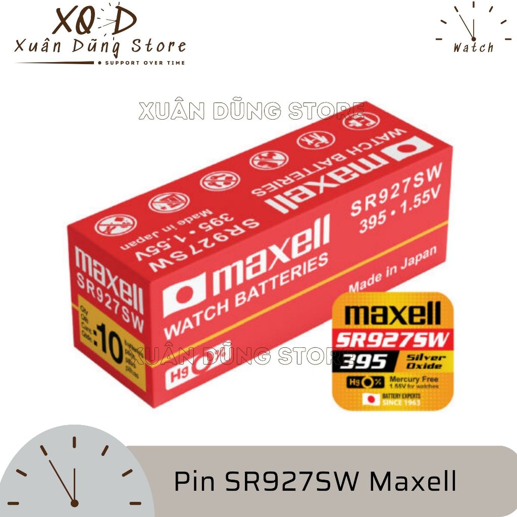 1 hộp 10 viên Pin MAXELL với hạn sử dụng 10 năm CHÍNH HÃNG của công ty ...