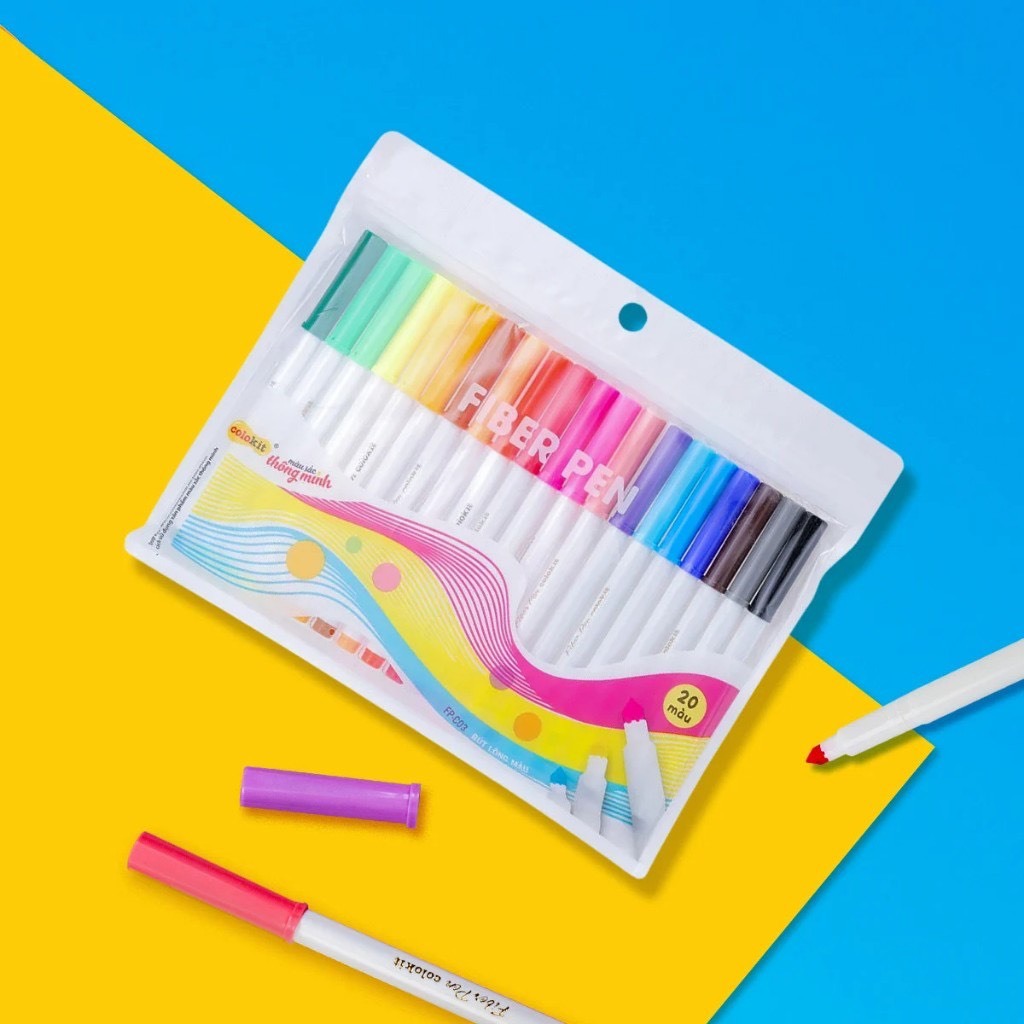 Bút lông màu Fiber Pen Thiên Long Colokit 20 màu FP-C03 | Shopee Việt Nam