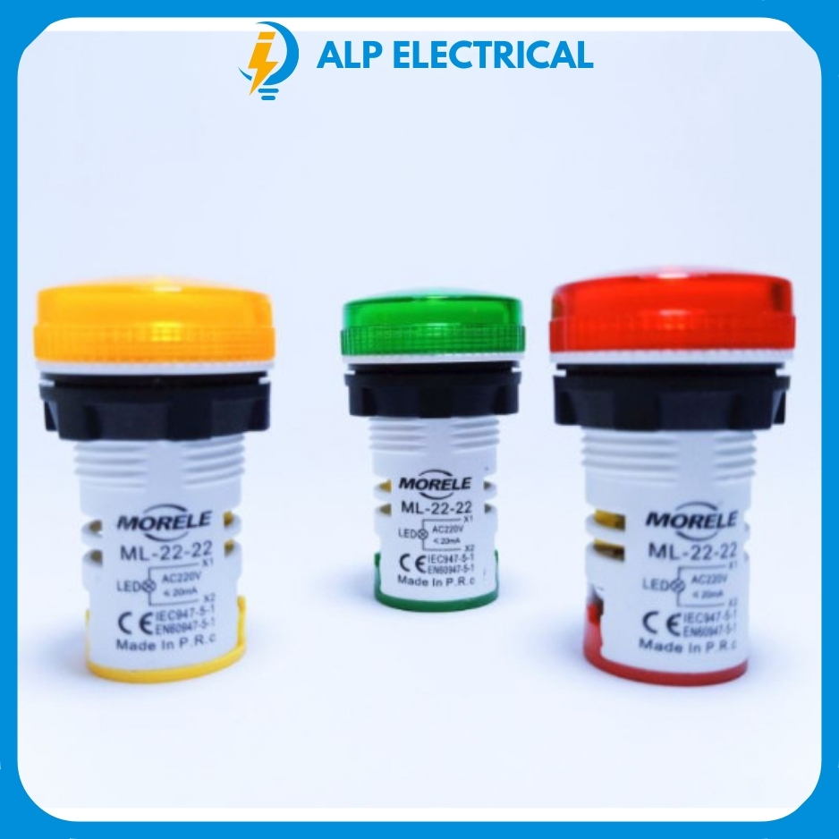 Đèn Báo Pha Phi 22 Cao Cấp MORELE ML22-22 (XANH;ĐỎ;VÀNG) | Shopee Việt Nam