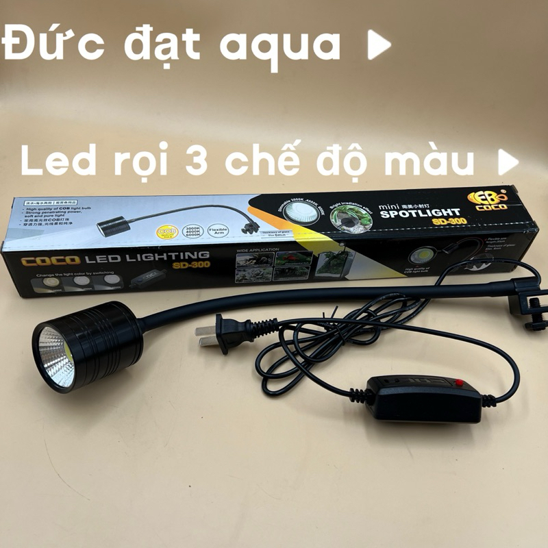 Đèn LED rọi CEBO COCO Mini Spotlight SD-300 5W/7W 3 chế độ màu cho Hồ ...