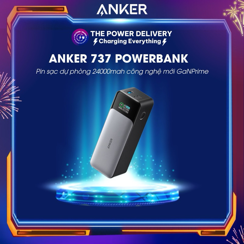 Pin sạc dự phòng Anker 737 PowerCore A1289 24000mah Công nghệ mới GaNPrime | Shopee Việt Nam