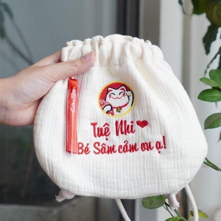 Túi Lì Xì tết 2025 - Túi Đeo Chéo Thêu Tên Nhiều Hình Ngộ Nghĩnh Phong ...