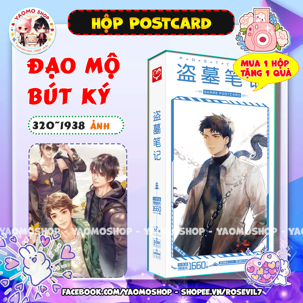 Đạo Mộ Bút Ký hộp postcard HPC-DMBK01 - Ngô Tà - Trương Khởi Linh ...