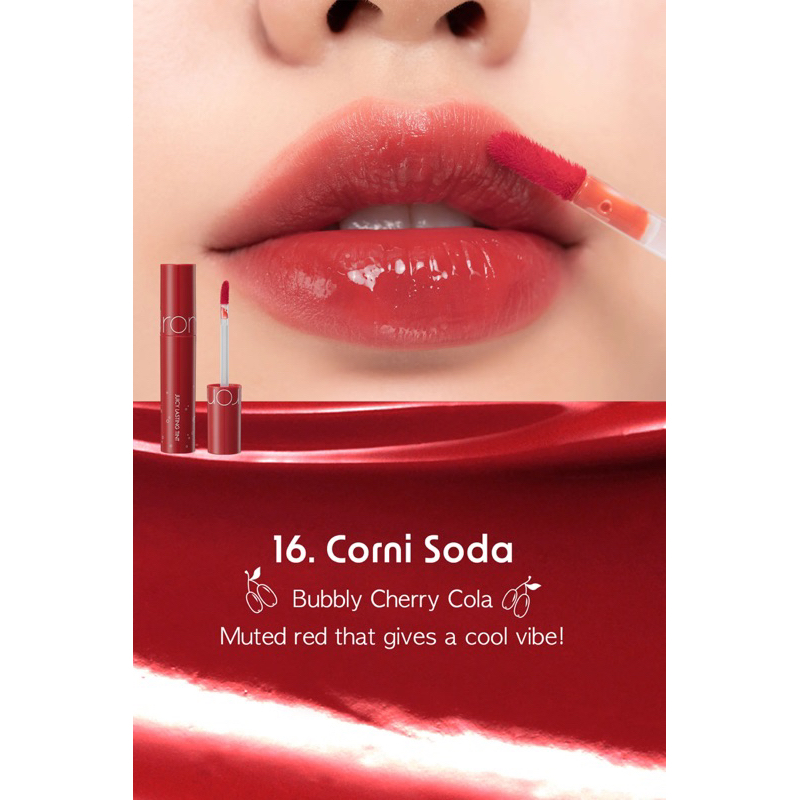 [son ChiẾt][16 Corni Soda] Son Tint Bóng Siêu Lì Căng Mọng Cho Môi Hàn