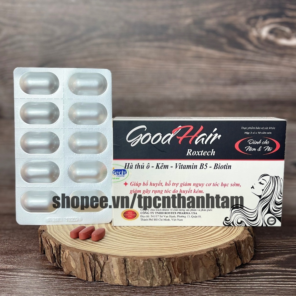 Viên uống mọc tóc Good Hair bổ sung hà thủ ô, biotin, hỗ trợ giảm rụng ...