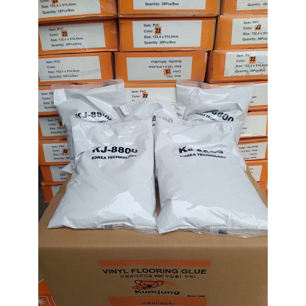 Keo Kj8800 - Keo chuyên dụng dán sàn nhựa giả gỗ ( túi 1kg) | Shopee ...