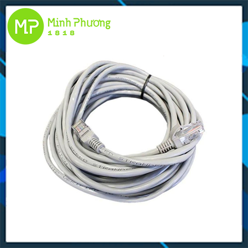 Dây Cáp Mạng Bấm Sẵn 2 Đầu CAT5 UTP Dài 5m 10m 15m 20m 25m màu xám | Shopee Việt Nam