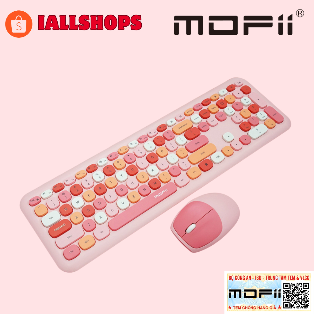 COMBO Bàn Phím VÀ Chuột Không Dây (2.4Ghz) MOFII COLORFUL 666 | Shopee ...