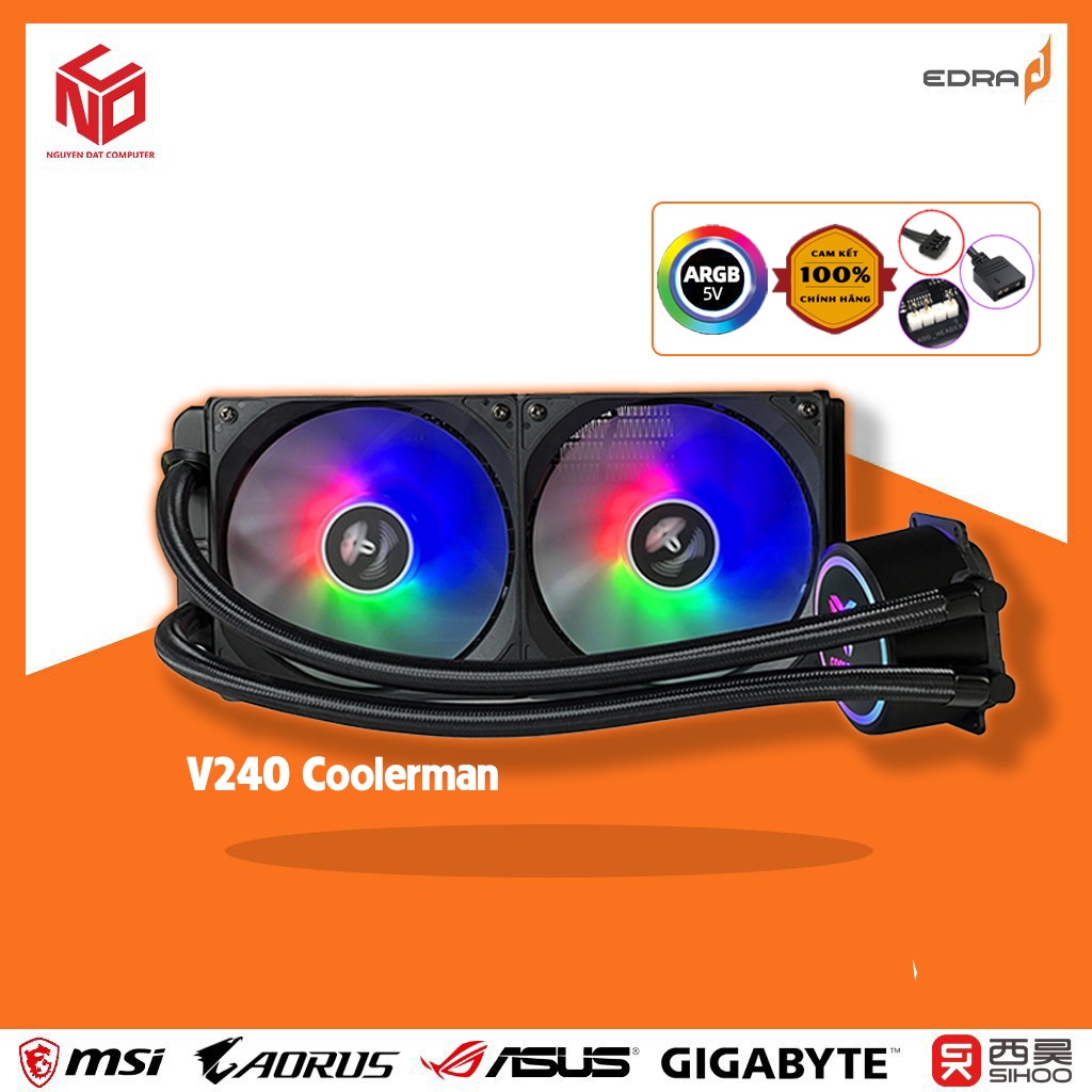 Tản nhiệt nước CPU Coolerman V240 LED ARGB - Tản nhiệt nước CPU ...