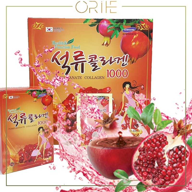 Nước Lựu Collagen Kanghwa Samsung Hàn Quốc - Hộp 30 Gói x 80ml - Dưỡng ...