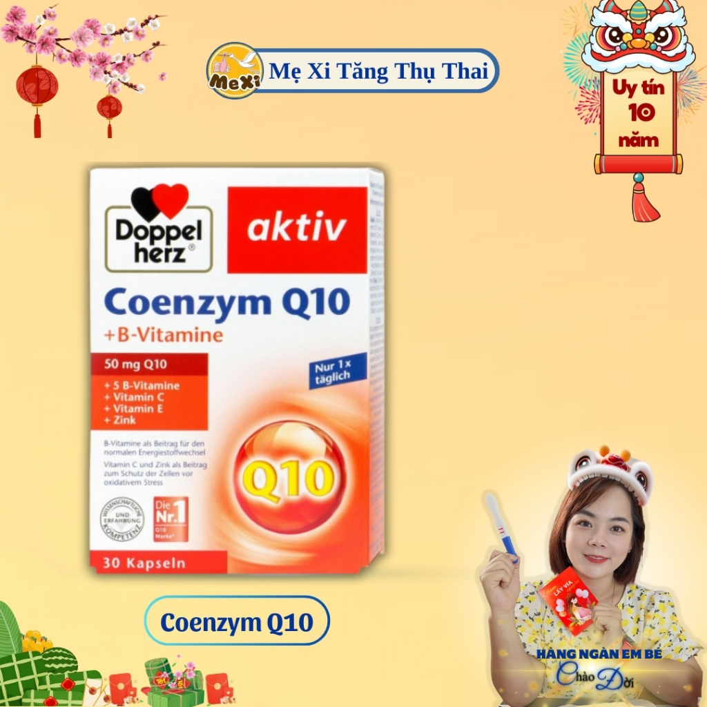 Mẹ Xi Coenzym Q10 Doppelherz - Viên uống chống oxy hóa Doppelherz Aktiv Coenzyme Q10 (Hộp 30 ...