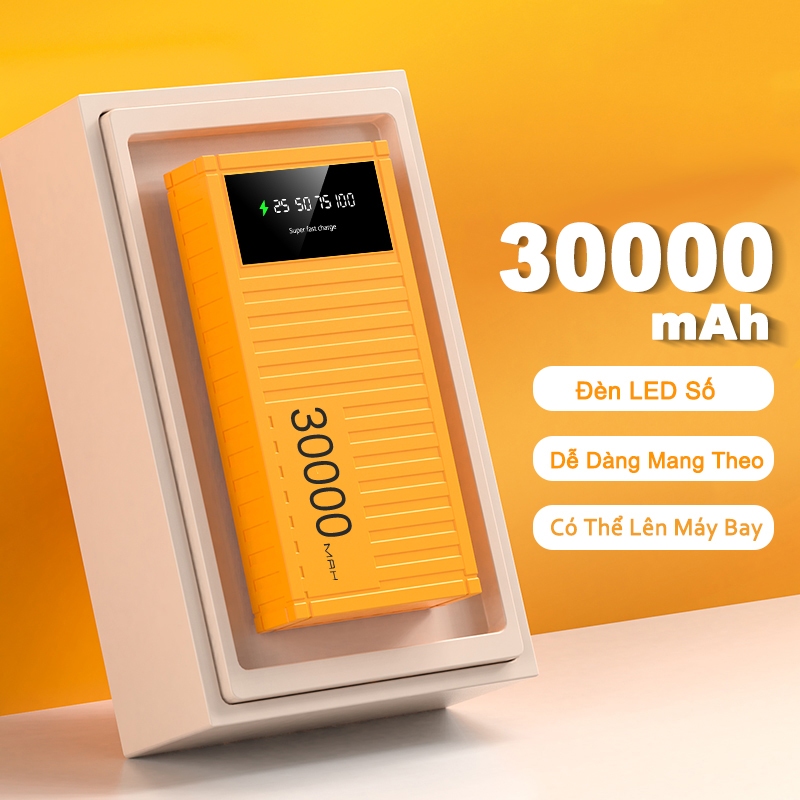 DOSEN PRO Sạc dự phòng Power bank 2.1A 12000 mAh 30000mah pin dự phòng màn hình Led tích hợp ...