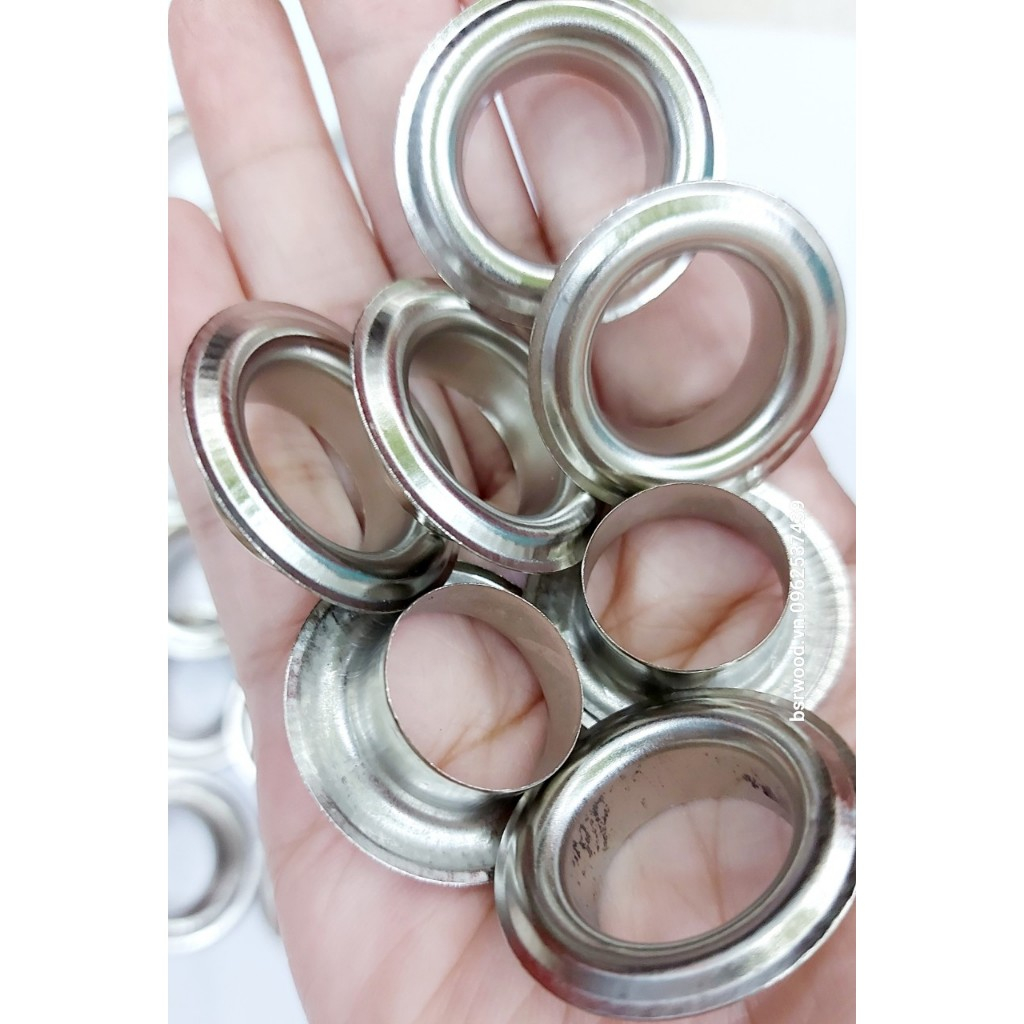 Khoen ore mắt cáo 20mm (lọt lòng 19ly) Chân cao 9mm Khuy luồn oze Khuy đột bạt,khoen bạt Bằng ...