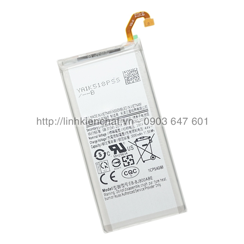 Pin Galaxy J6 2018 J600 SM-J600G 3000mAh Zin - Hàng nhập Khẩu | Shopee ...