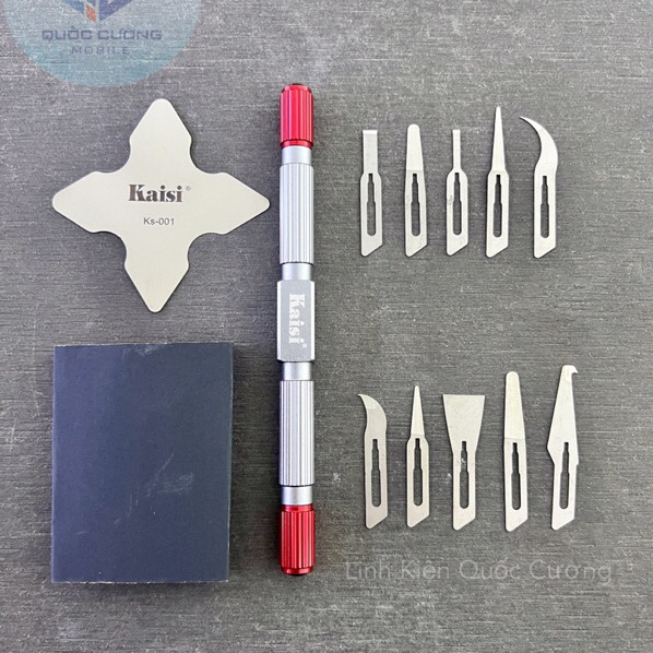 [Ảnh thật ] Bộ dao đa năng Kaisi K-310 (1 cán dao 2 đầu + 10 lưỡi dao + 1 giấy nhám) | Shopee ...