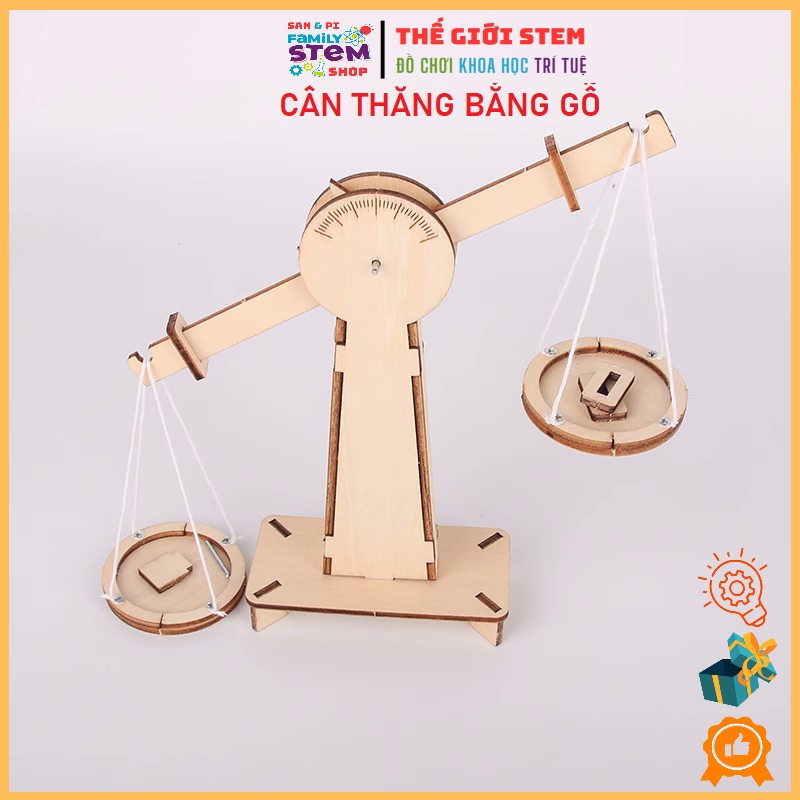 Mô hình STEM - Cân Thăng Bằng Gỗ DIY - Đồ chơi giáo dục khoa học sáng ...