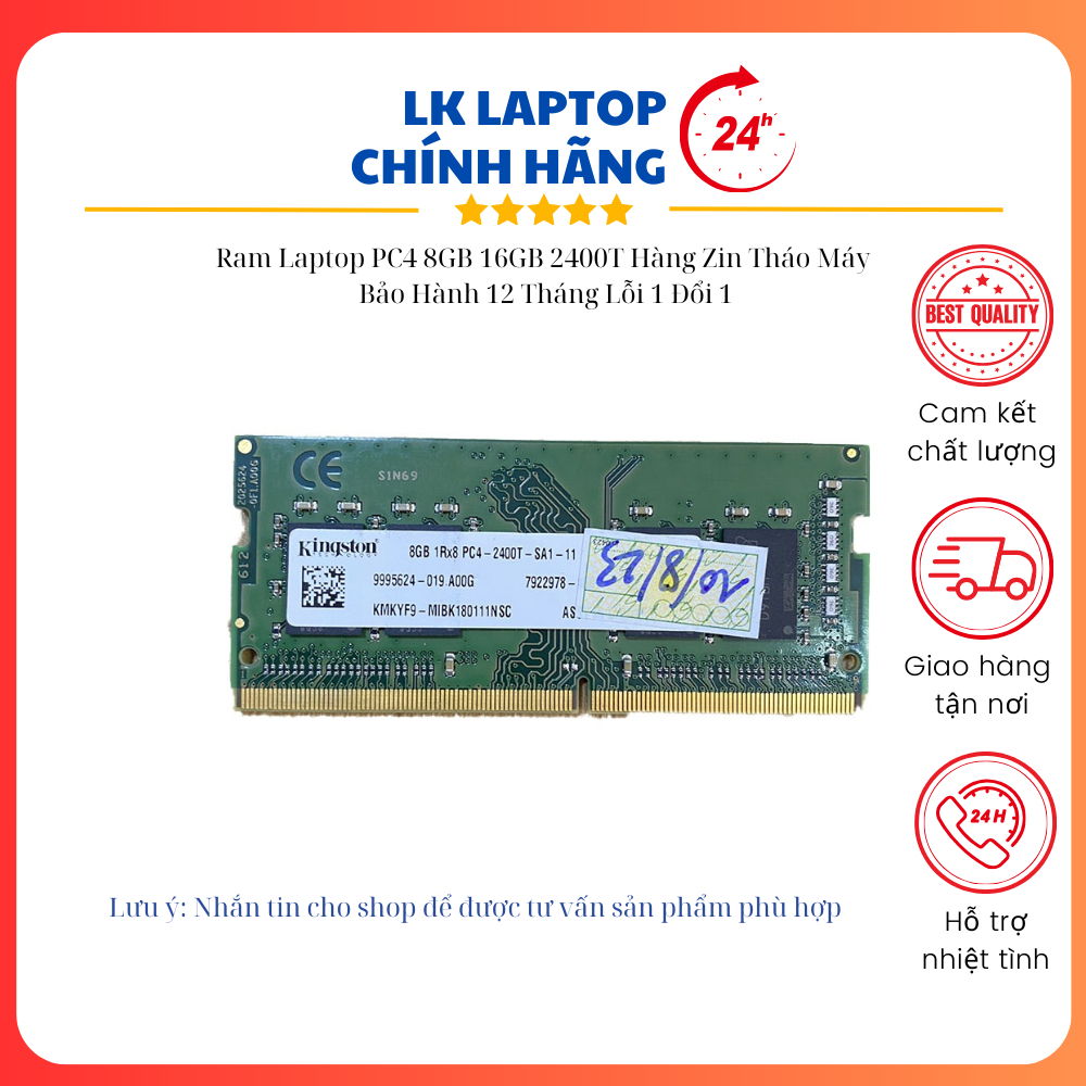 Ram Laptop PC4 8GB 16GB 2400T Hàng Zin Tháo Máy Bảo Hành 3 Tháng Lỗi 1 ...