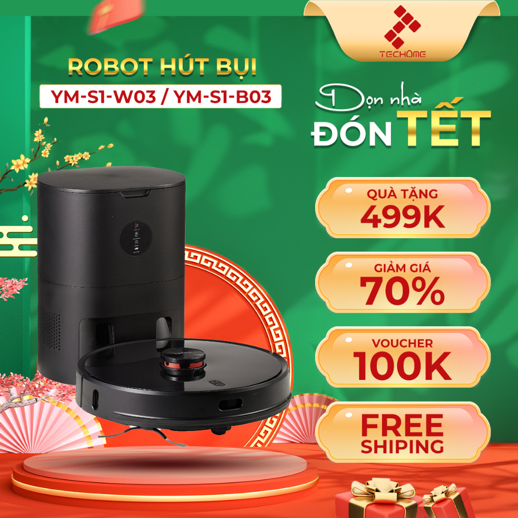 Bản Chuẩn Quốc Tế - Robot hút bụi khô và ướt đa năng Lydsto YM-S1-B03 ...