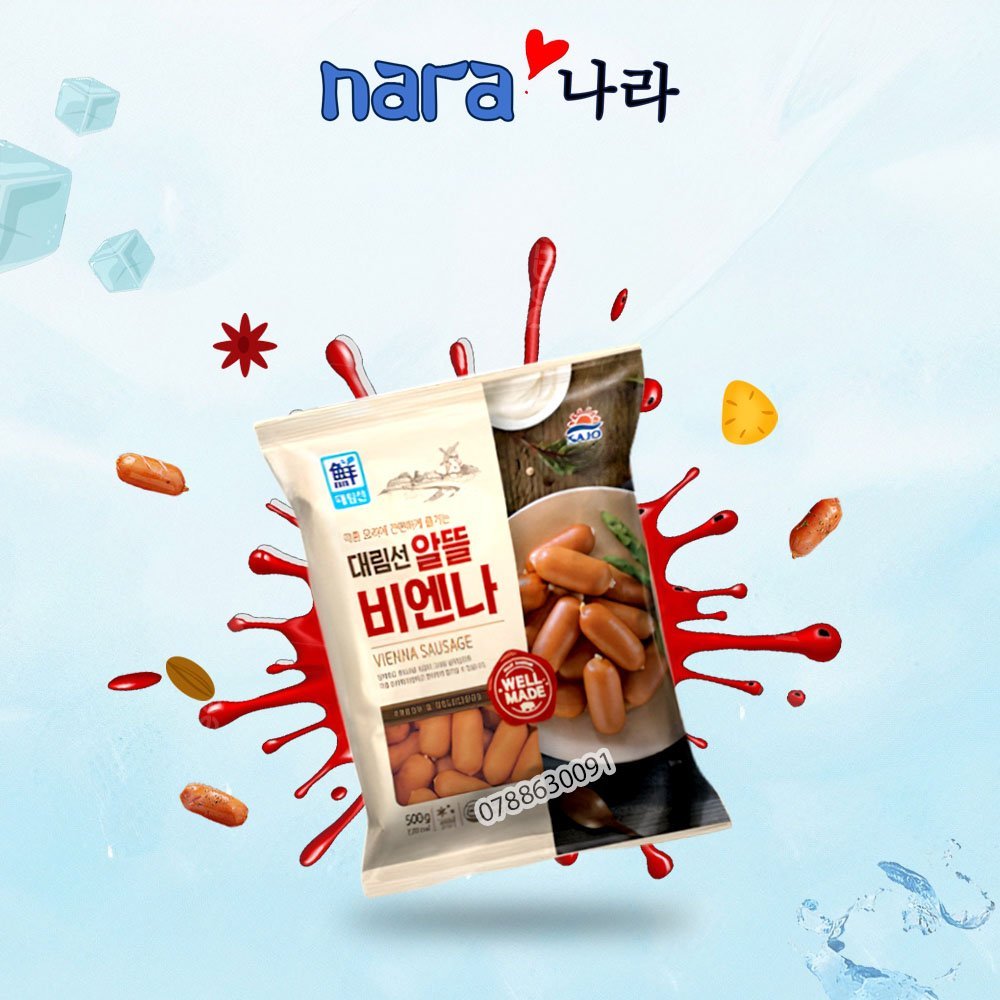 Xúc Xích Hàn Quốc Mini Vienna Daelim 1KG/500G/200G (Chỉ giao tại HCM ...