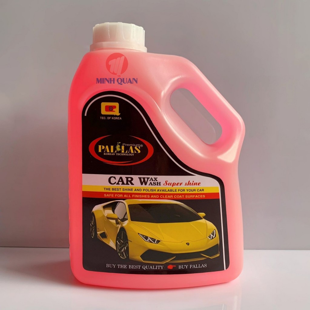 Nước Rửa Xe Bọt Tuyết Siêu Bóng Pallas 15 Lít Hương Dâu Dung Dịch Rửa Xe Ô Tô Xe Máy Siêu