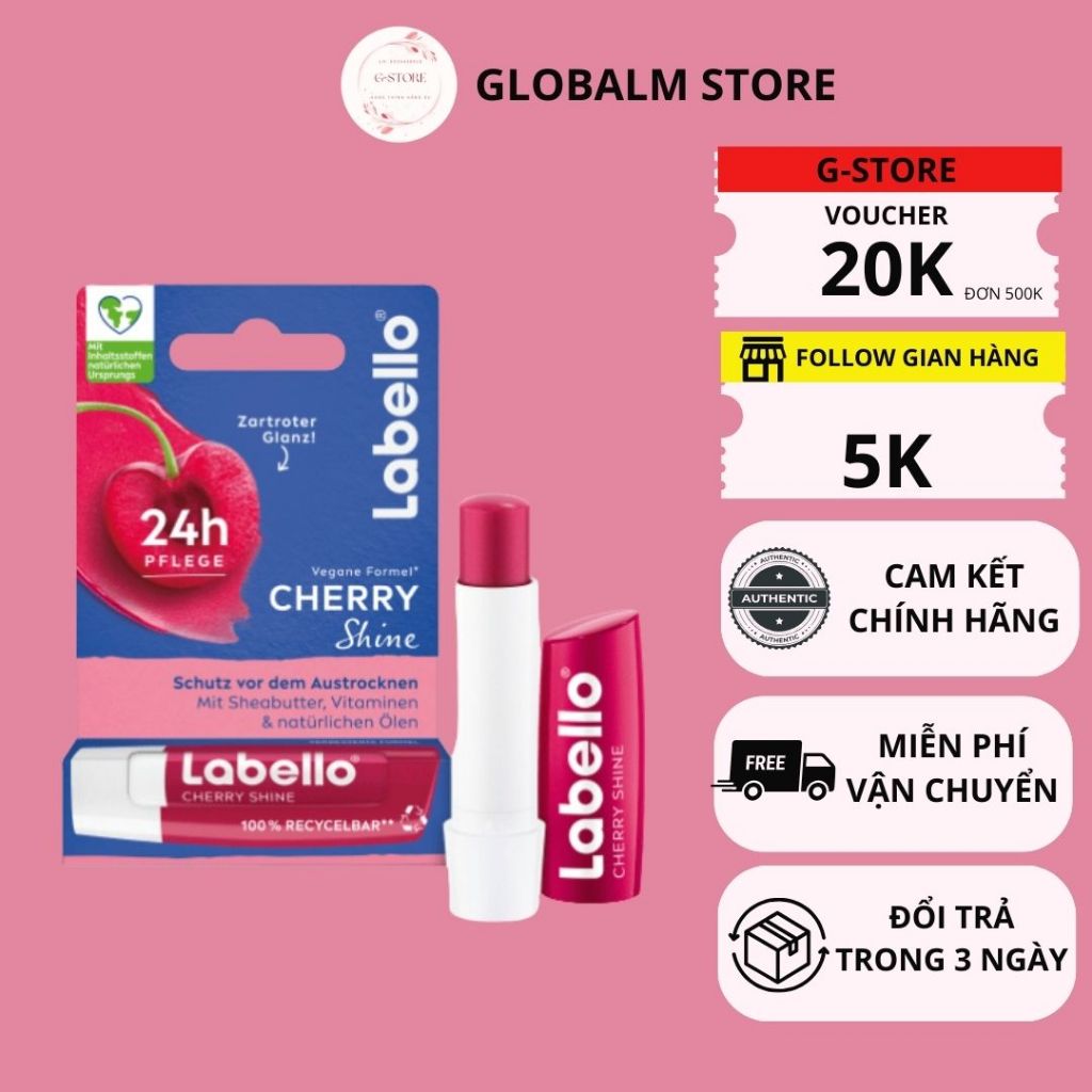 Dưỡng môi có màu Labello, son dưỡng môi không màu nội địa Đức, son ...