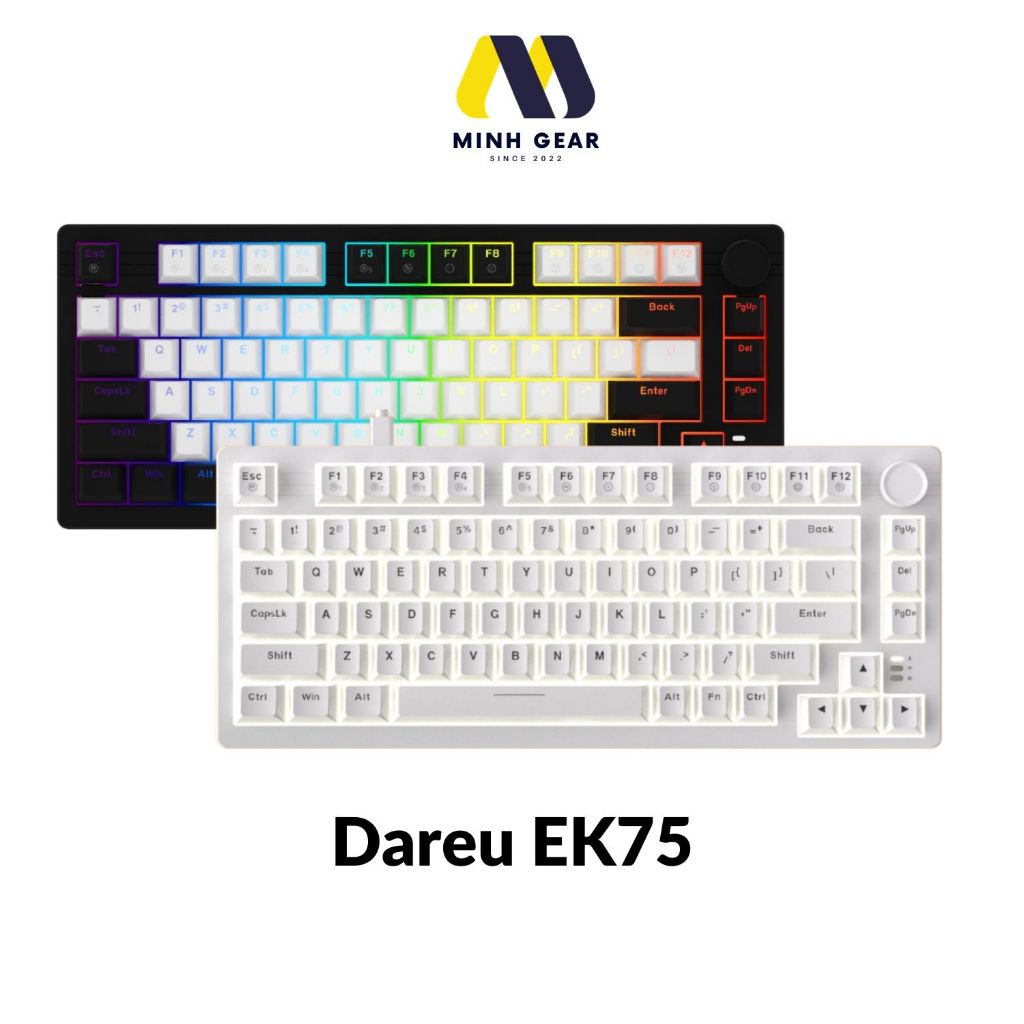 Bàn phím cơ DAREU EK75 / EK75 PRO (3 Mode, Gasket Mount, Led RGB ...