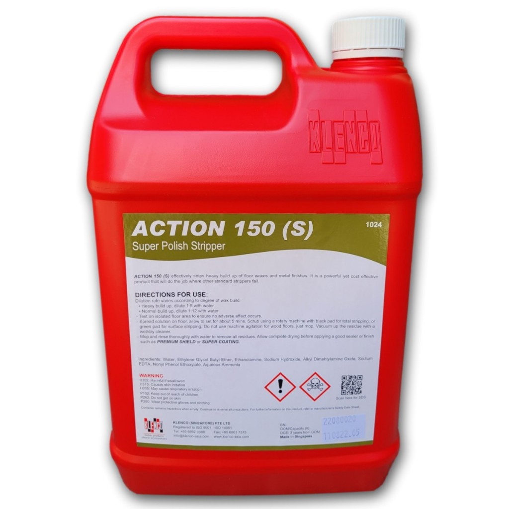 Chất tẩy lớp men bóng sàn cực mạnh Klenco Action 150s-5L chính hãng ...