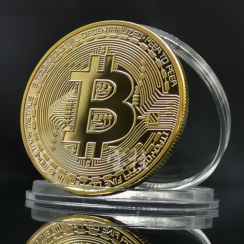 (1,5mm) Đồng xu may mắn - Tiền kỷ niệm Bitcoin, quà tặng đồng xu tiền ...