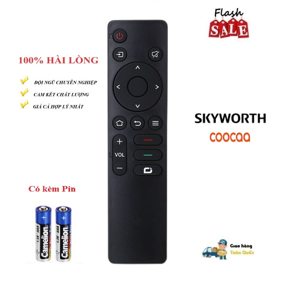 Remote Điều khiển tivi đa năng dòng Skyworth coocaa cool TV YK-1801J 50/55/65/75A3/A4/A5/3T/5T ...