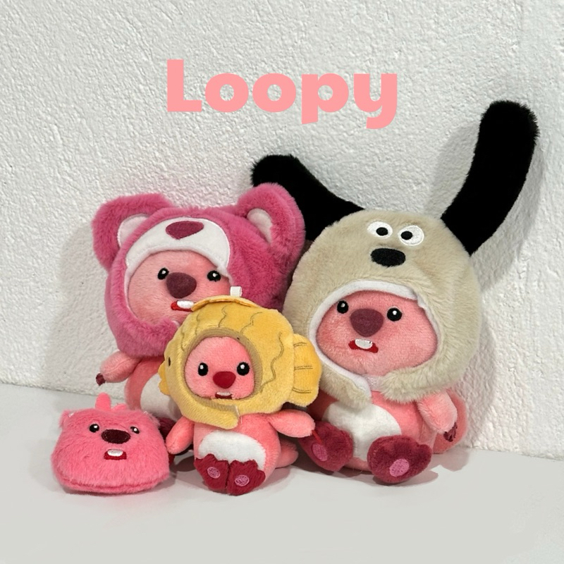 Loopy keychain, Móc khoá gấu bông Loopy dễ thương treo balo, cặp sách ...